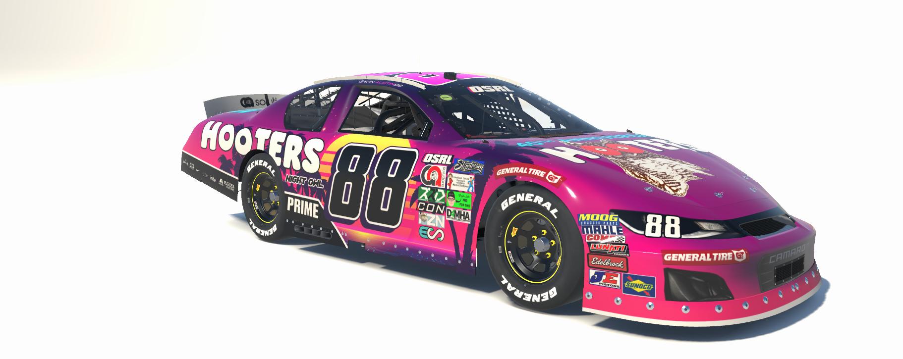 Gavin Austin #88 HOOTERS by Jonathan Leger - Trading Paints