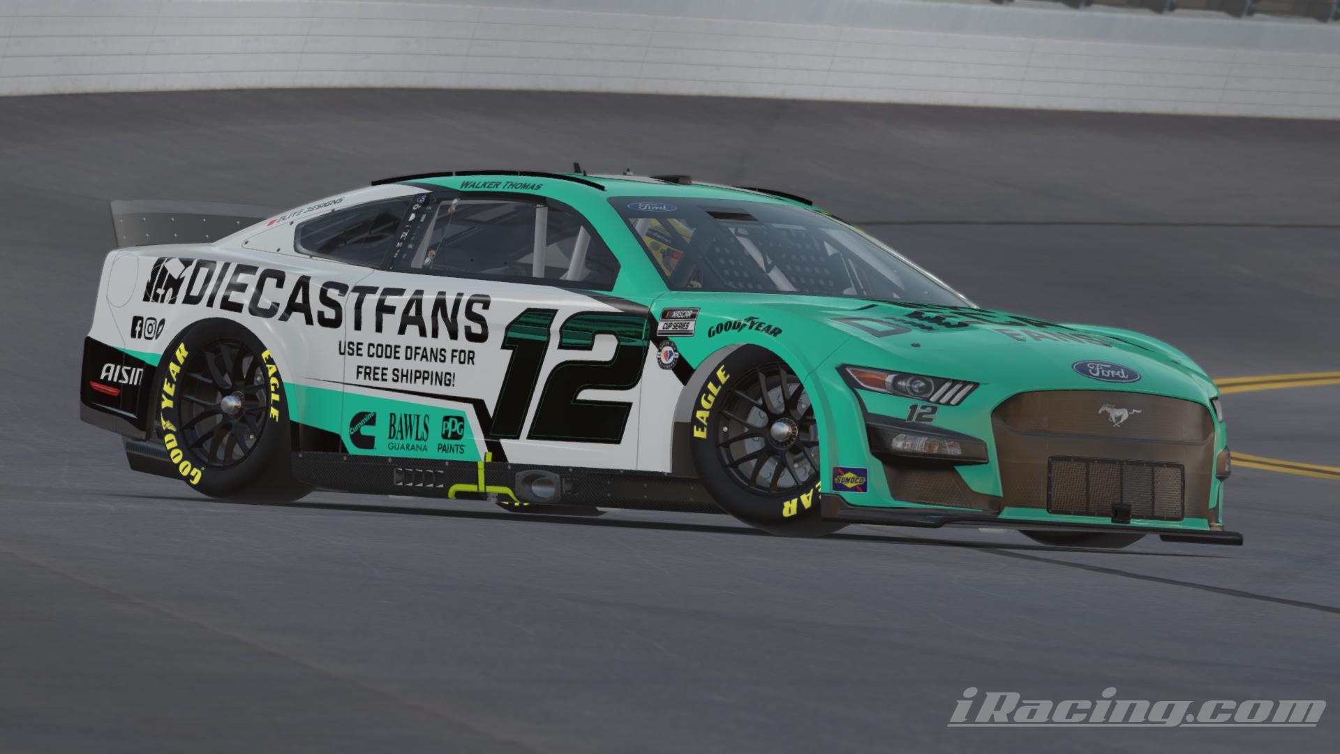 Walker Thomas - 2023 DiecastFans Chrome by Jared W. - Trading Paints