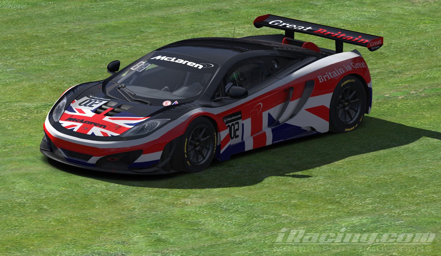 MP4-12C Union Jack + bonnet Jack by Chris Bull - Trading Paints