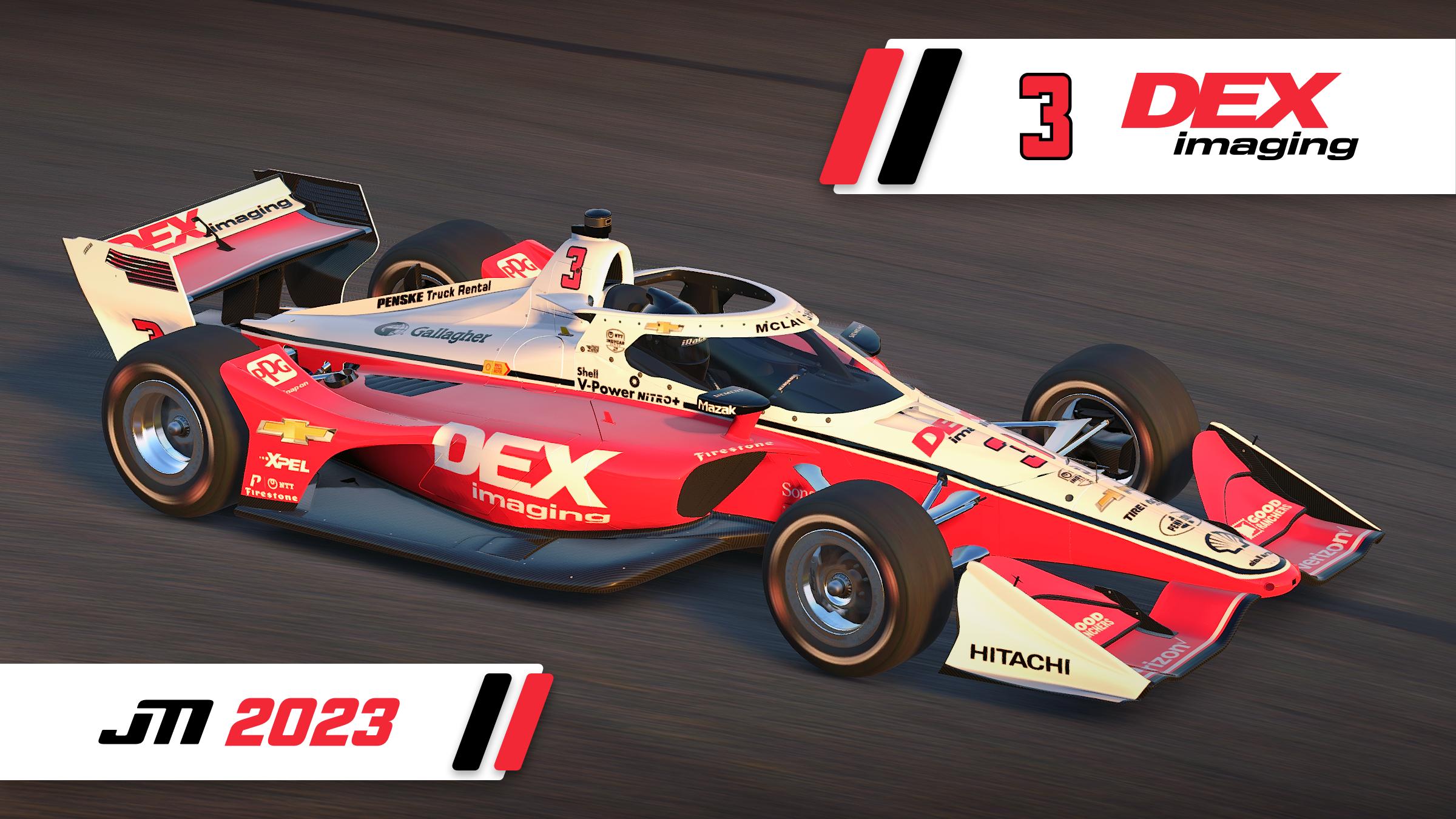 2023 Scott McLaughlin #3 Dex Imaging Dallara IR18 with Custom Number by Jeff McKeand - Trading ...