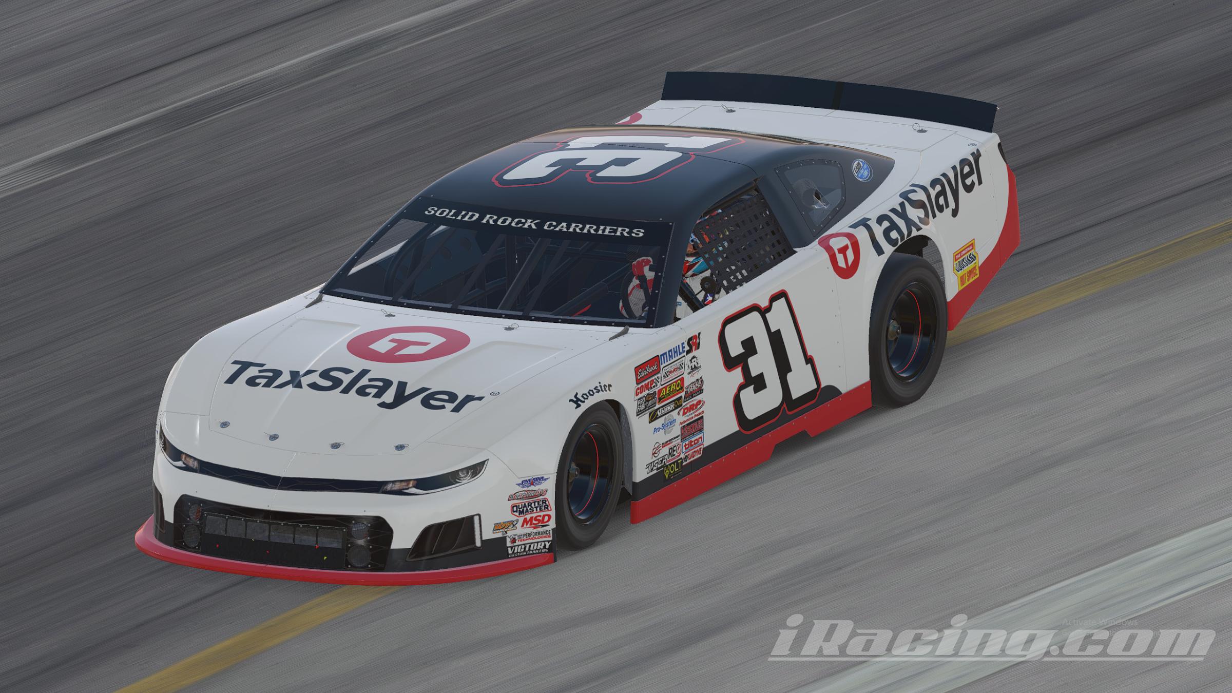 #31 Myatt Snider TaxSlayer Late Model Stock by Ellis Wells - Trading Paints