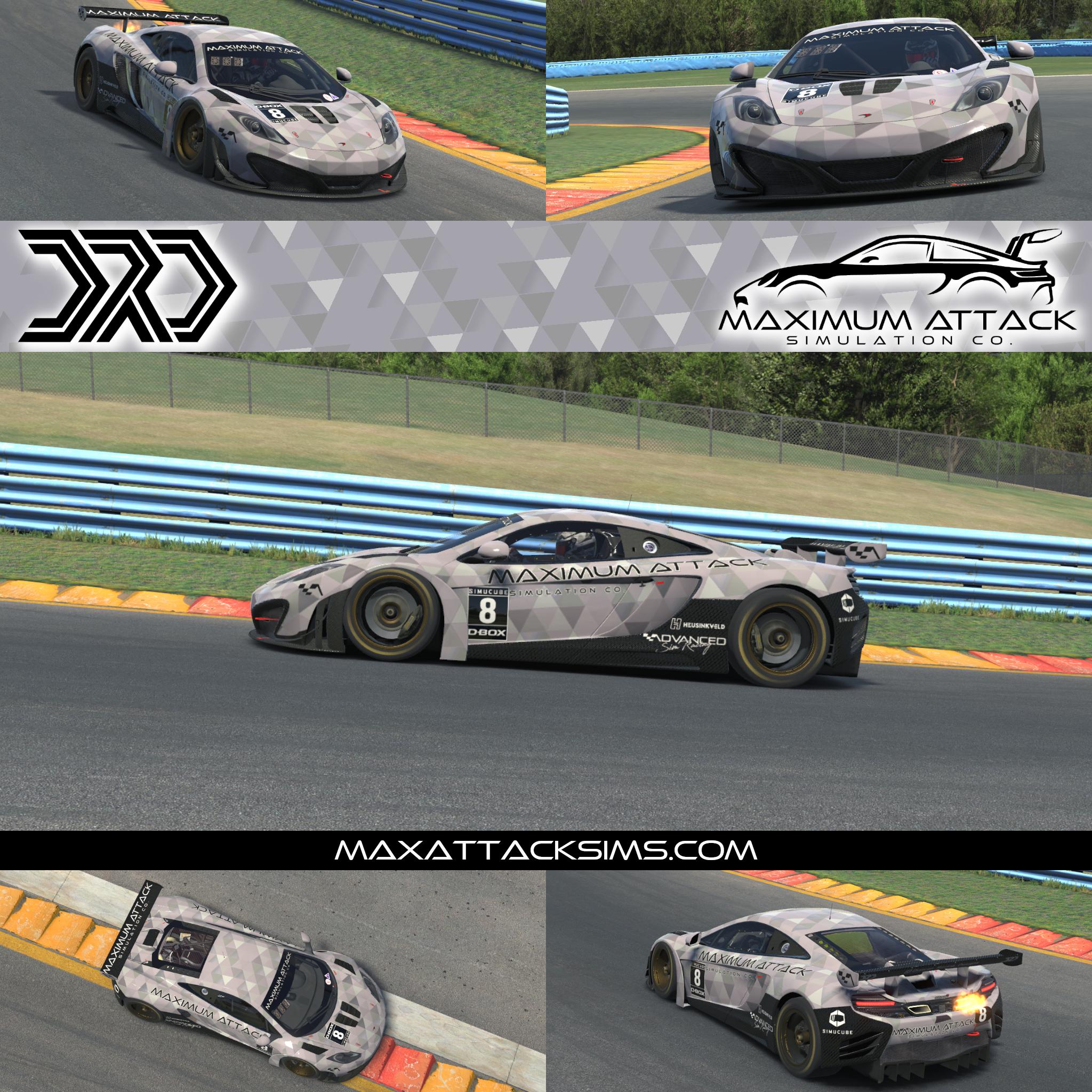 Maximum Attack Simulation Co - Chalk McLaren MP4 GT3 DRD by Perry ...