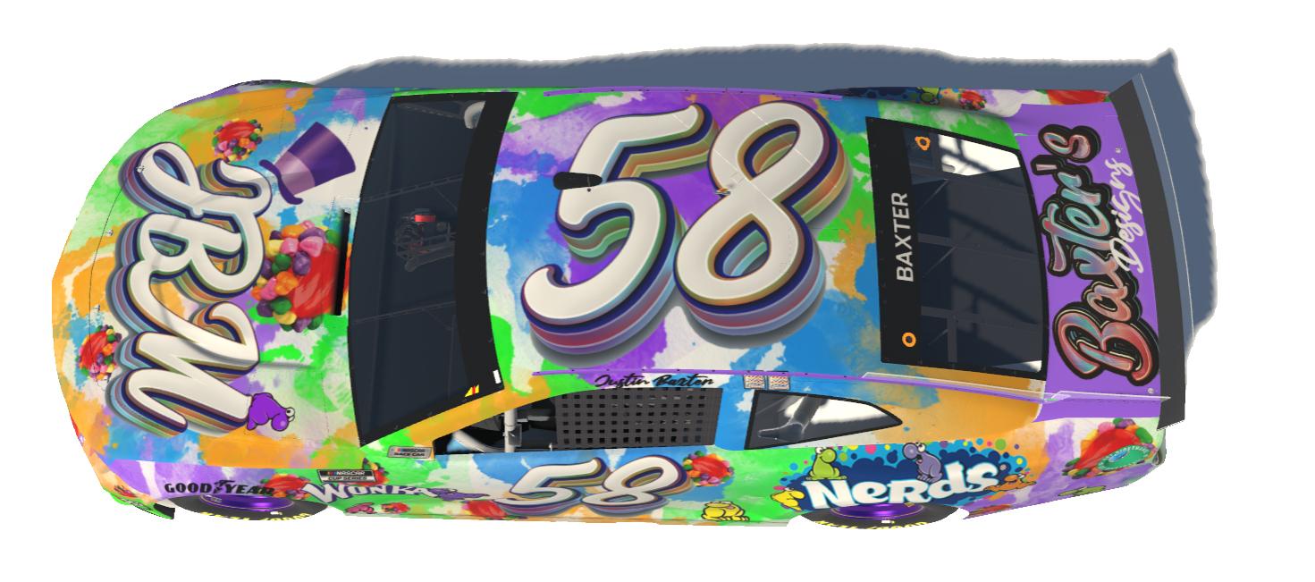 #58 Candy Land 200 by Justin Baxter - Trading Paints