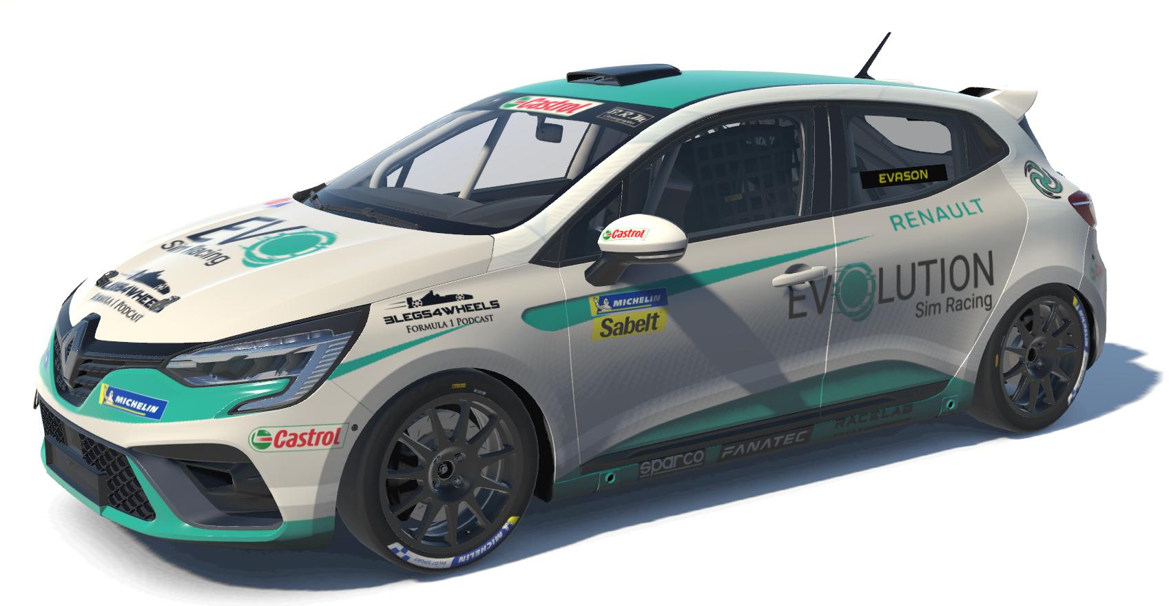 Evo Sim Racing 3L4W Renault Clio by Stephen Evason - Trading Paints