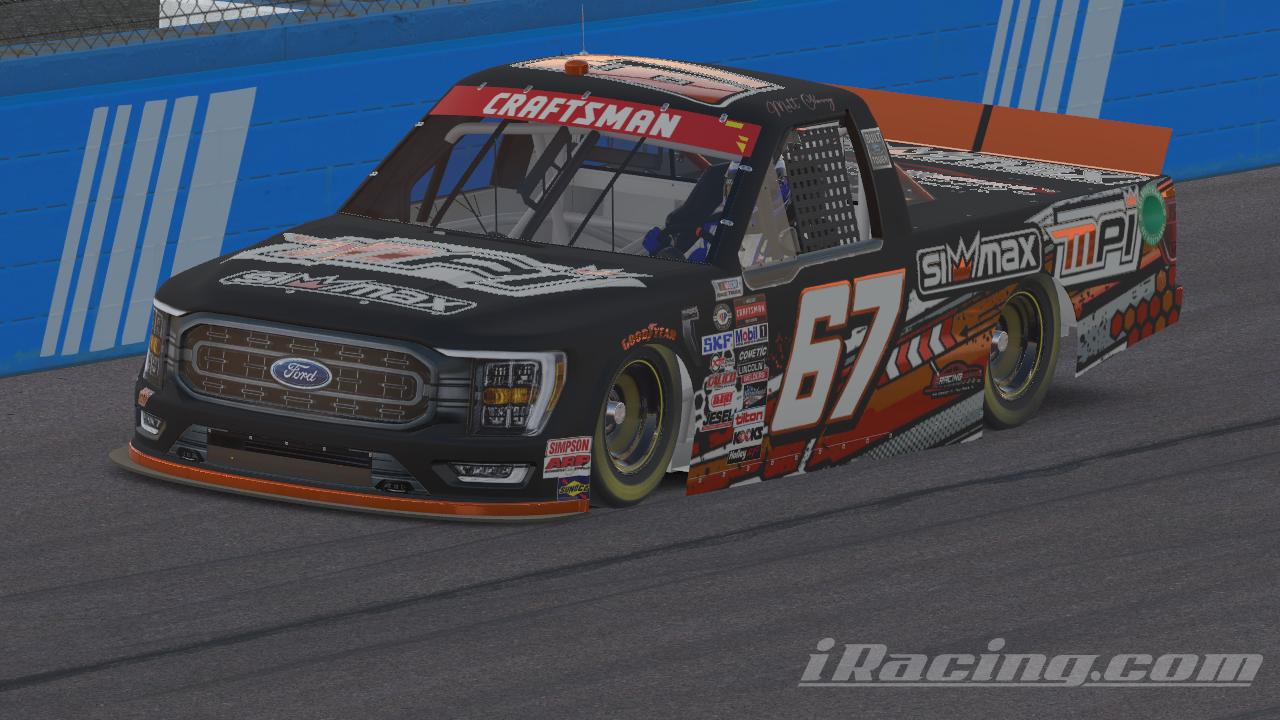 Matt Cherry #67 MPI SimMax F150 W/ Spec Map by Rob Evans - Trading Paints