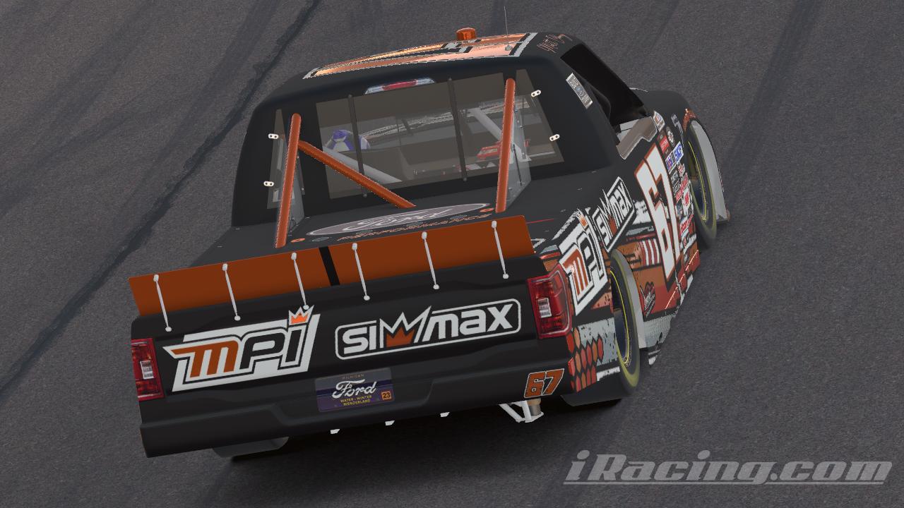 Matt Cherry #67 MPI SimMax F150 W/ Spec Map by Rob Evans - Trading Paints