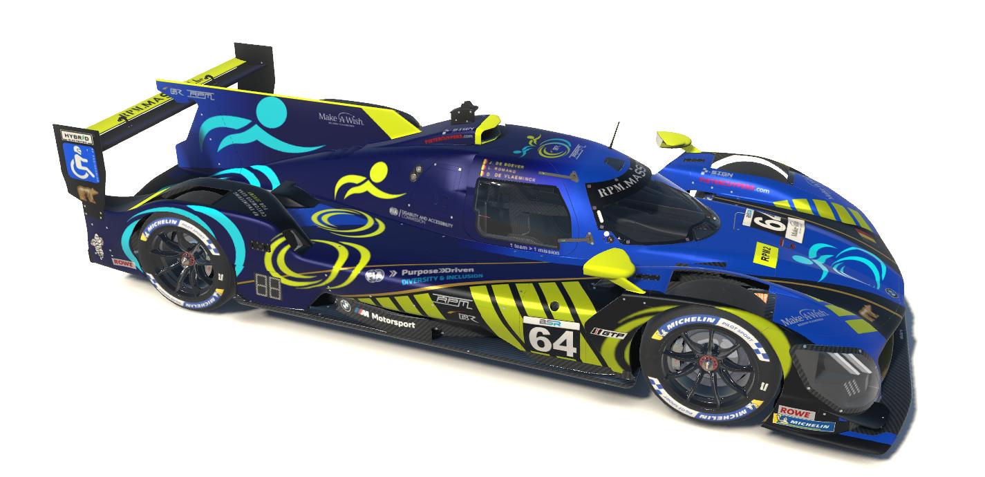 RPM BMW LMDh Make a Wish 2023 #2 by Pieter Cuypers - Trading Paints