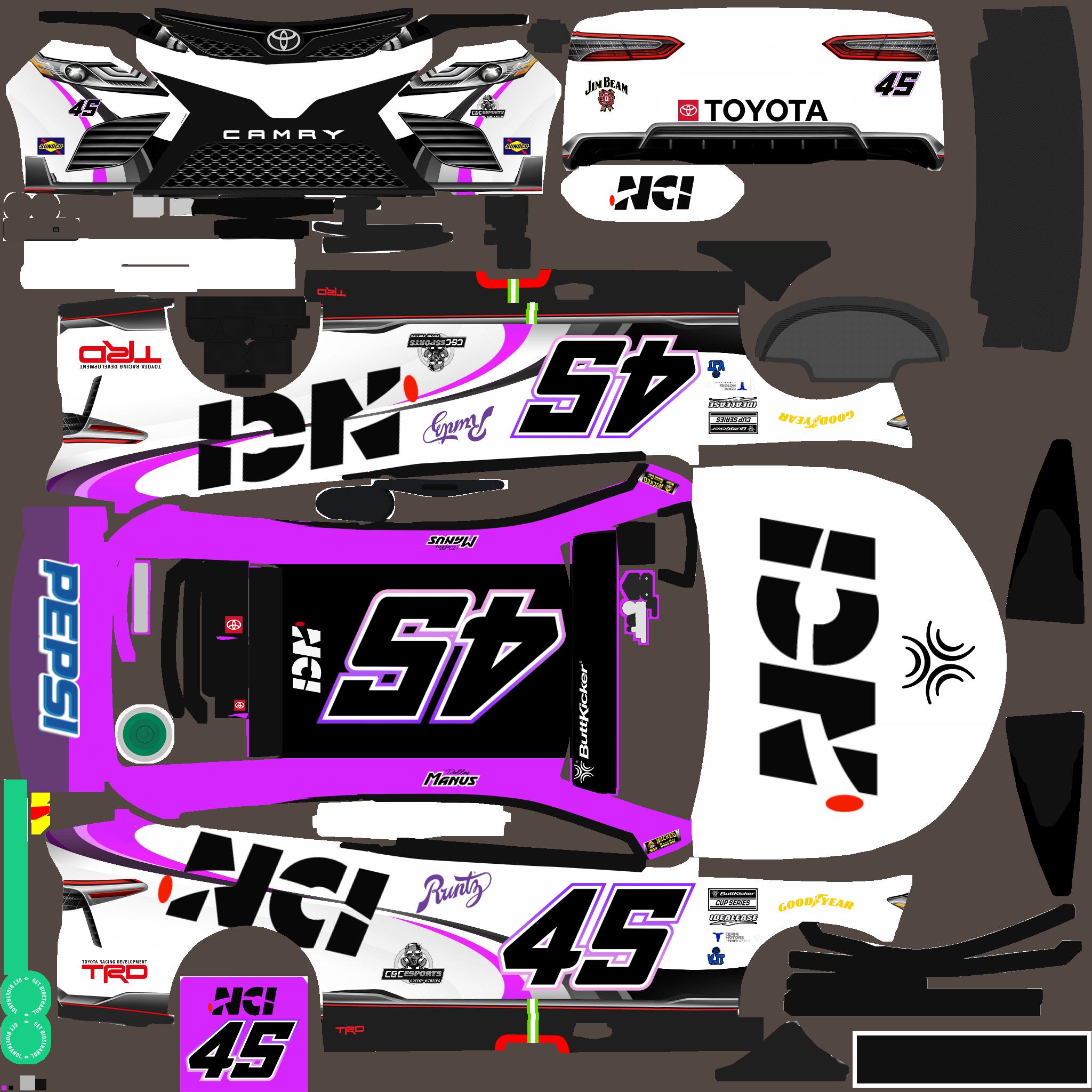 Toyota Camry Nextgen pink 45 by Alex Coffey - Trading Paints