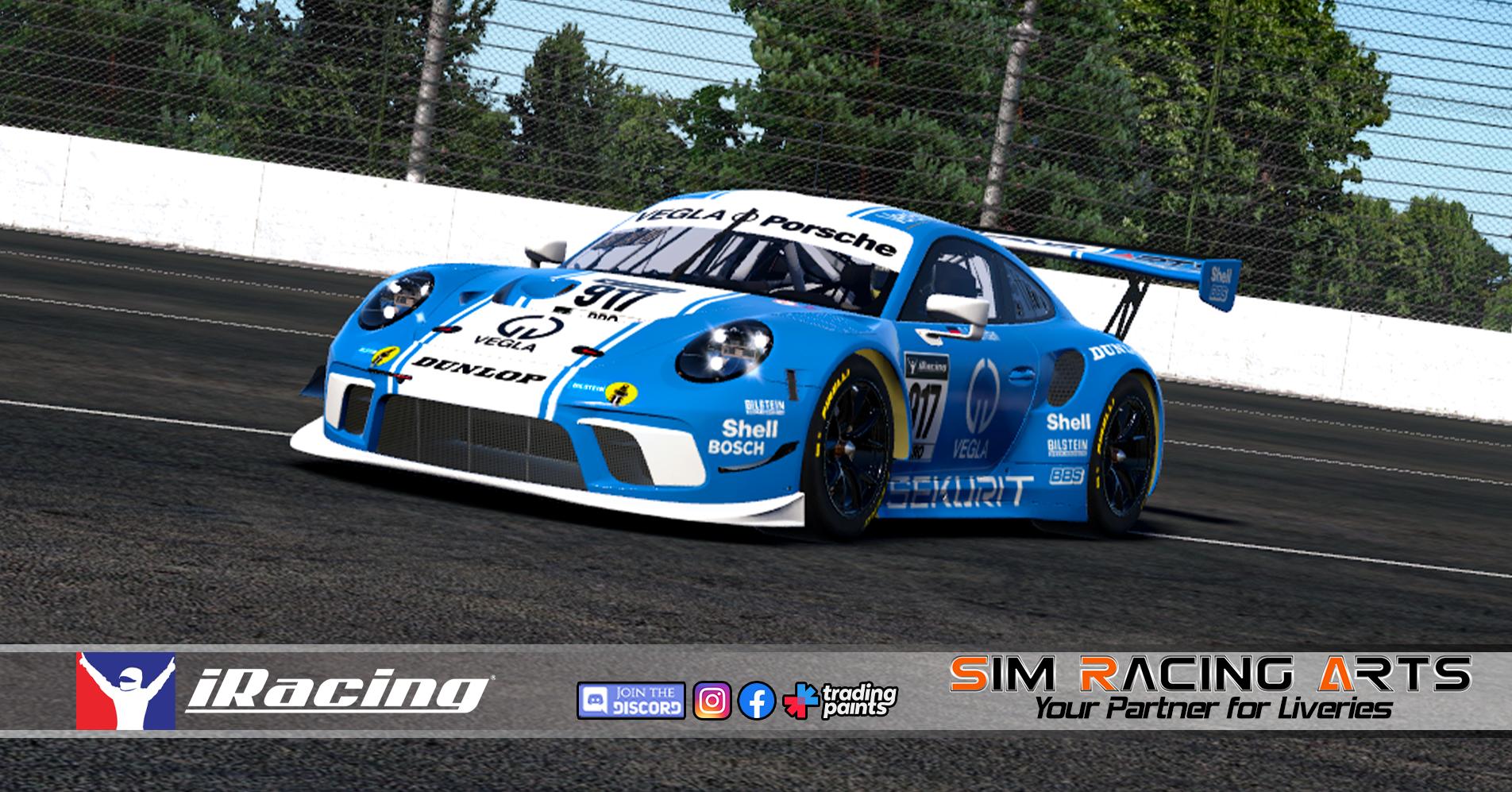 VEGLA Porsche Blau Weiß by Michael Stelter - Trading Paints