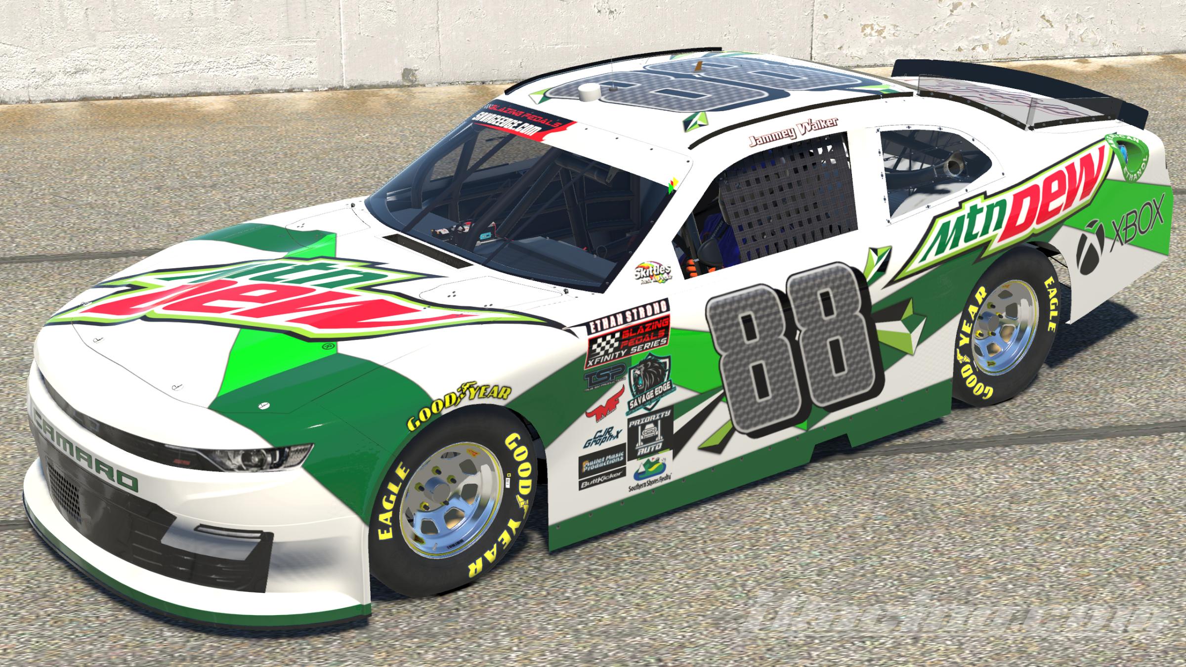 Jammey Dew White Xfinity BPL Custom #88 by Corey Rutherford - Trading ...