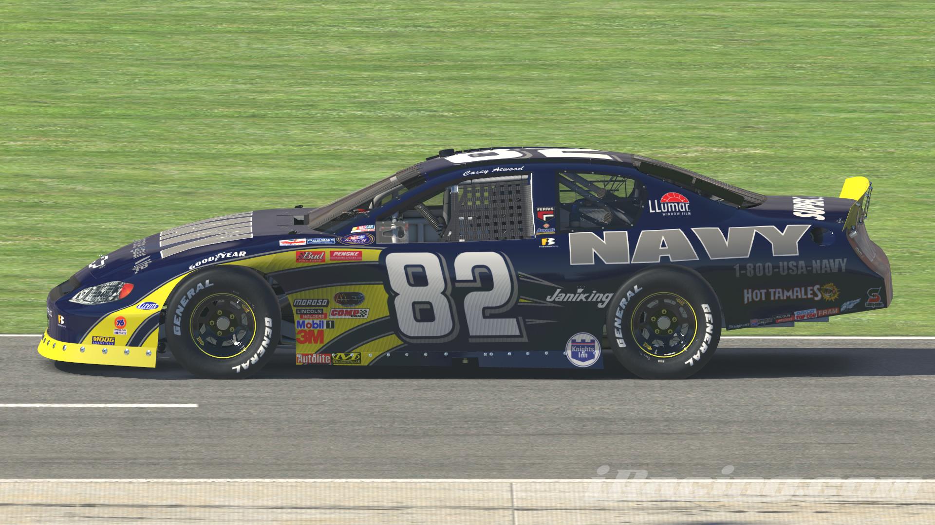 2003 NAVY silver ARCA #82 by Ken Huff - Trading Paints