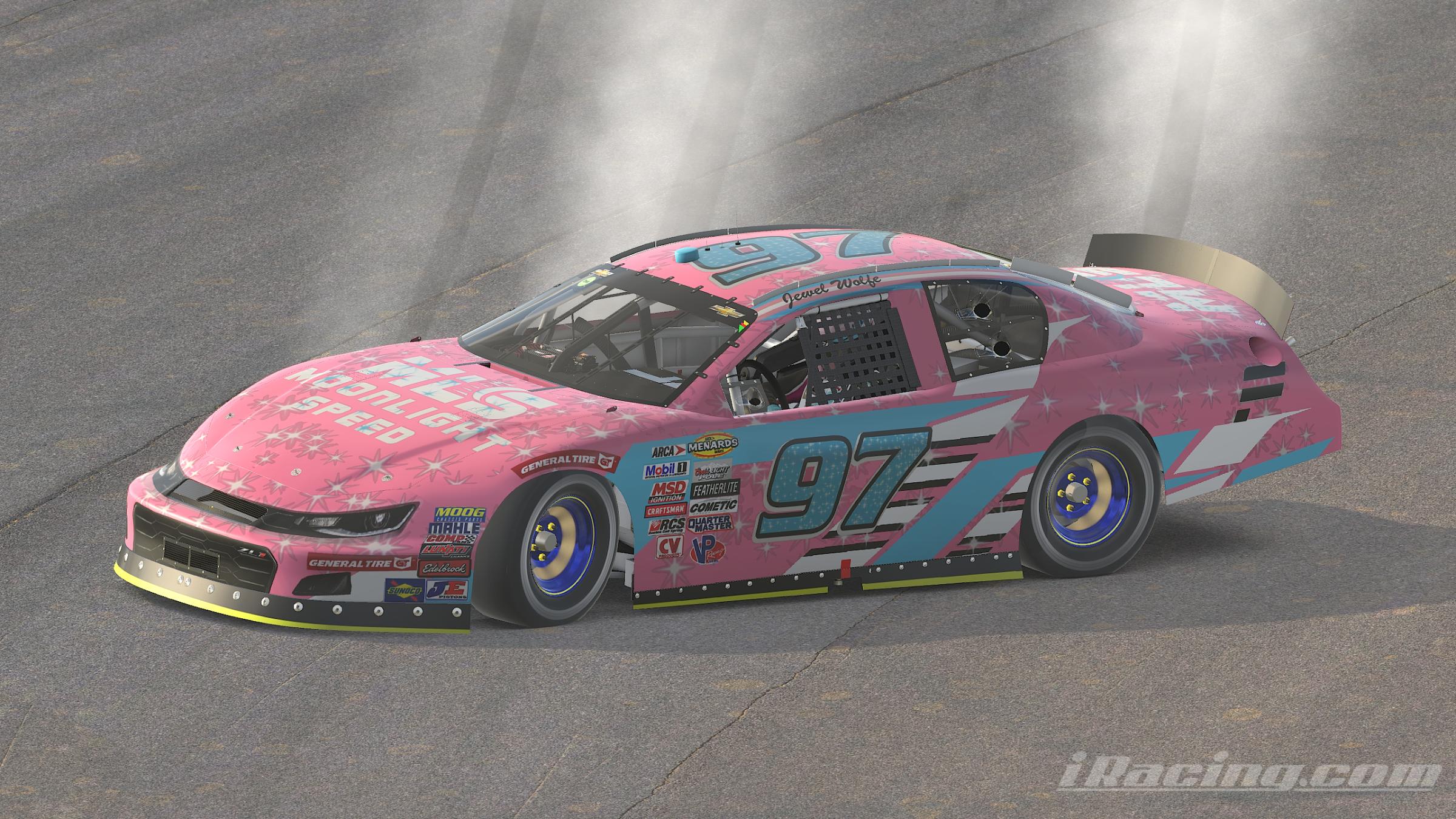 Jewel Wolfe #97 Moonlight Speed ARCA/Gen 4 by Jewel Wolfe - Trading Paints
