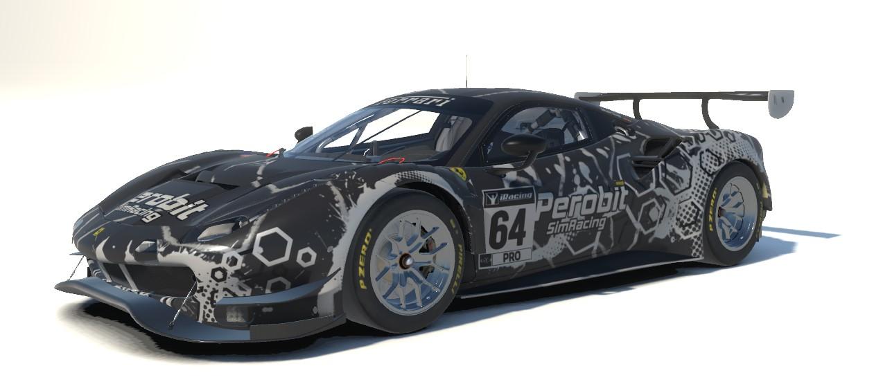 Perobit Ferrari 488 GT3 EVO Marius White by Chris Bartel - Trading Paints