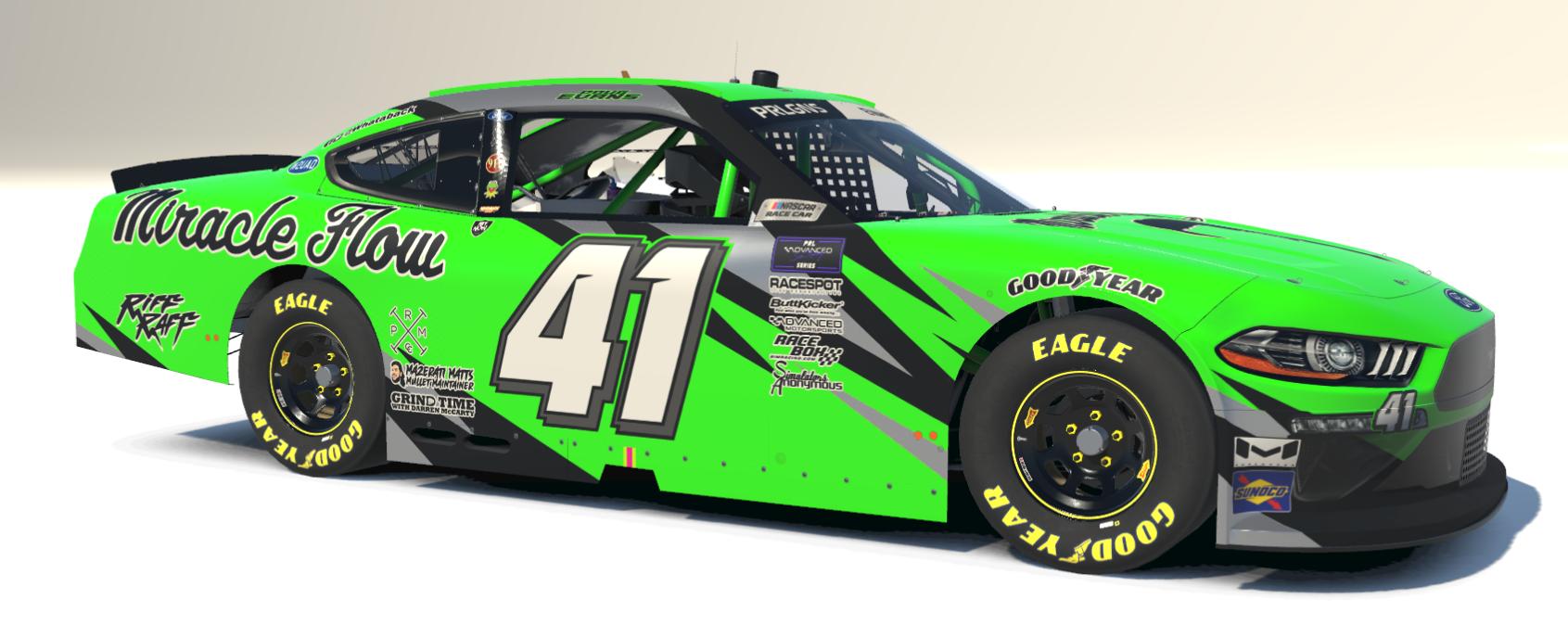 Miracle Flow Ford Mustang - Green (Numbers) by Jeff T Evans - Trading ...