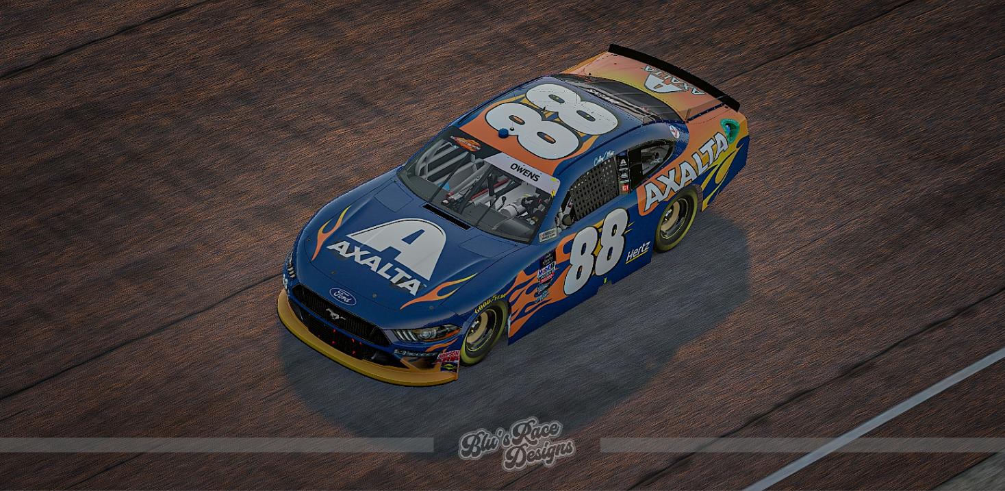 Axalta flames Xfinity Mustang (Sim Stamp) by Noah O. - Trading Paints