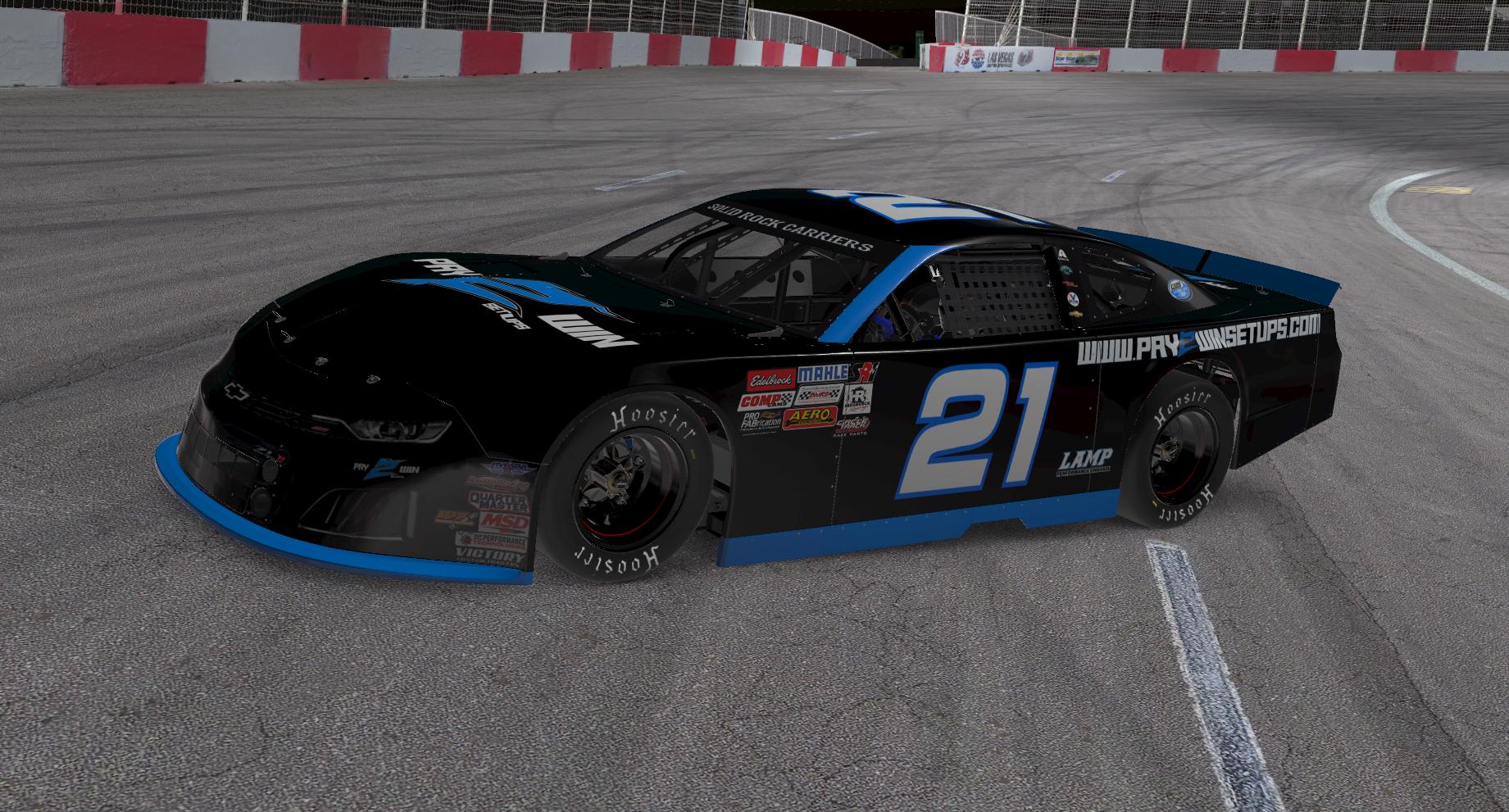 P2W Black Late Model Stock by Holden McGill - Trading Paints