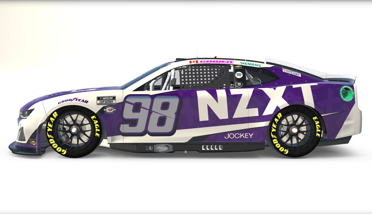 GOWEN Trackhouse Racing NZXT NEW iRacing Series Cup concept (Custom #98 ...