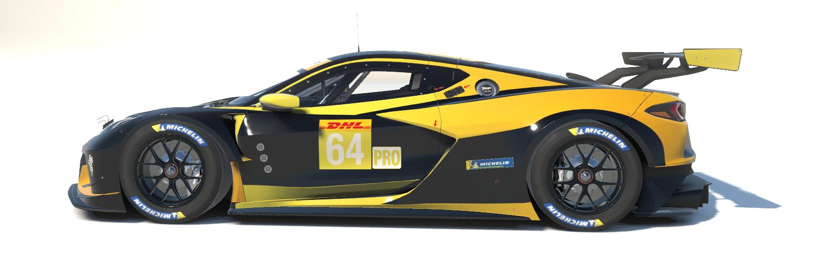 Chevrolet Corvette C8R GTE Black and Yellow by Gerrit Grote - Trading ...