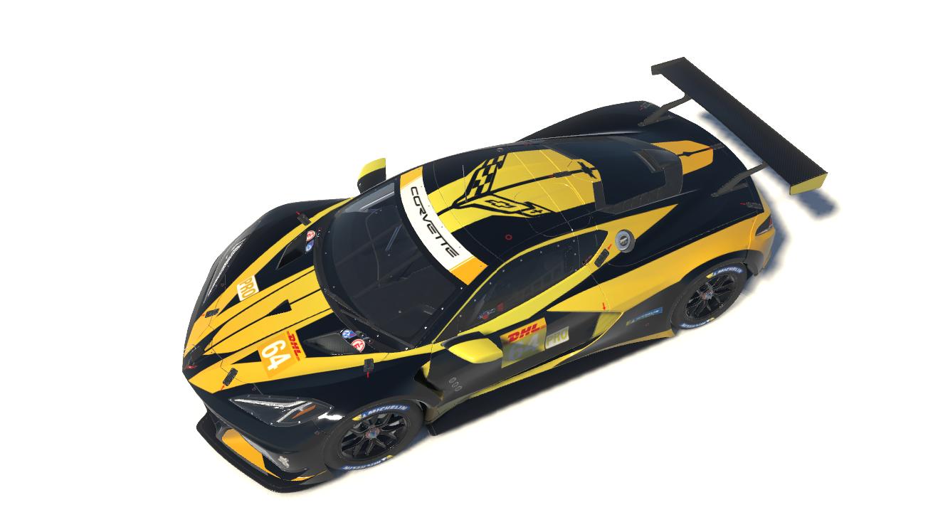 Chevrolet Corvette C8R GTE Black and Yellow by Gerrit Grote - Trading ...