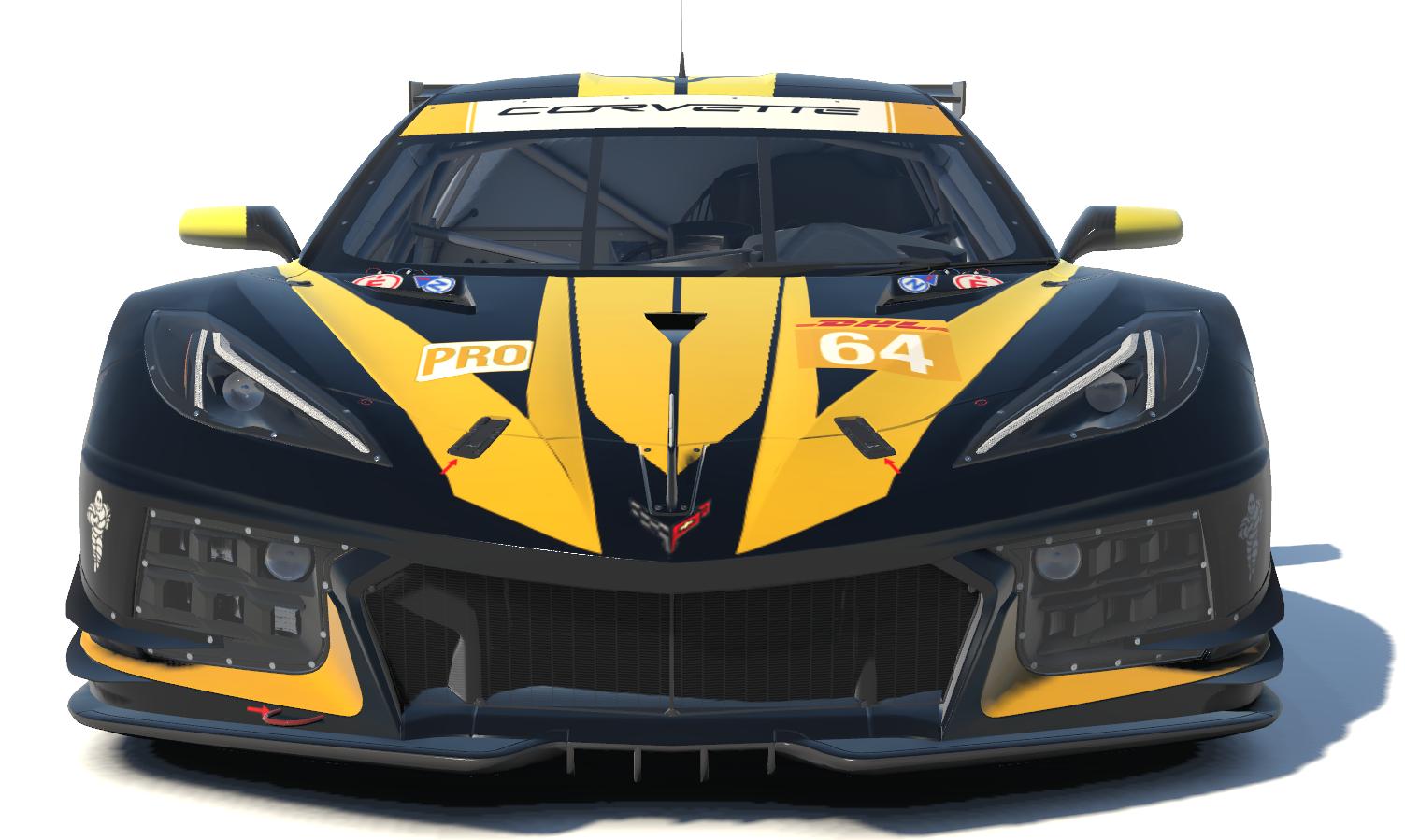 Chevrolet Corvette C8R GTE Black and Yellow by Gerrit Grote - Trading ...