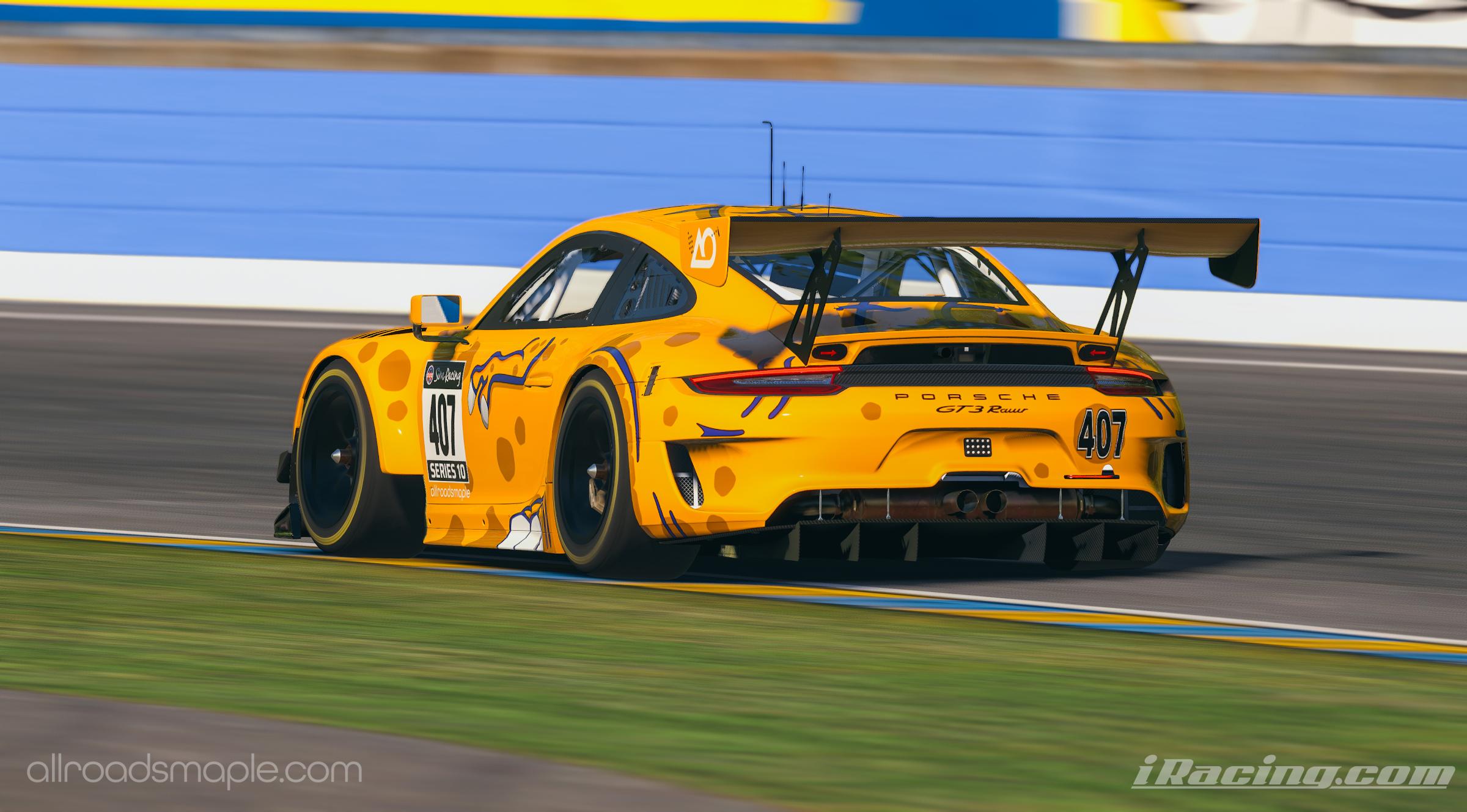 AO Racing GT3 Rawr Signal Yellow by Patryk Adamczyk - Trading Paints