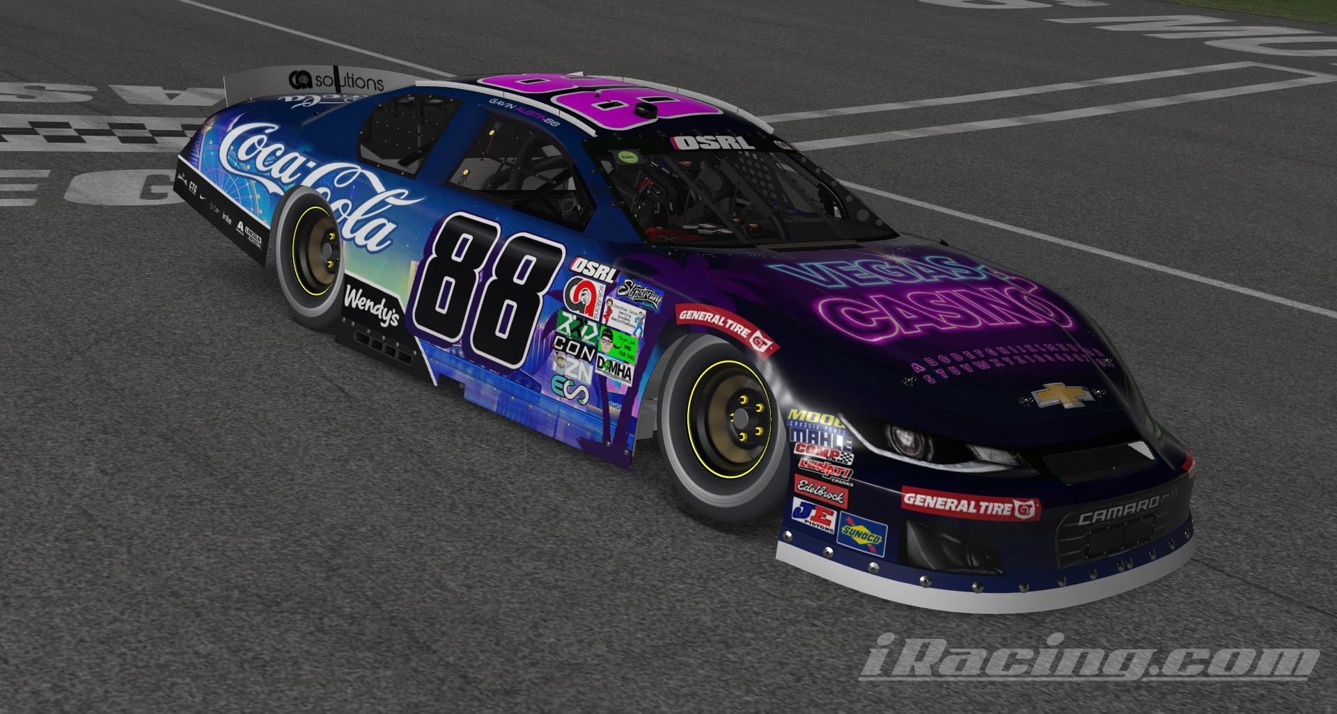 Gavin Austin #88 Vega Casino / Coca-cola by Jonathan Leger - Trading Paints