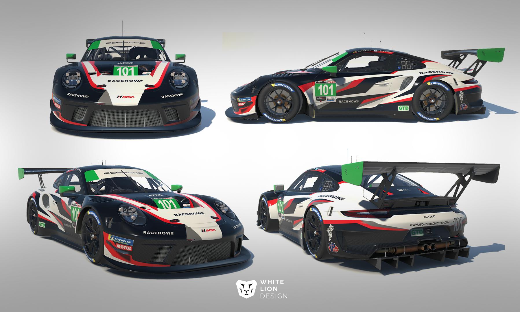 AFRT Esports IMSA Porsche 911 GT3 R #101 by Ignacio Prieto - Trading Paints