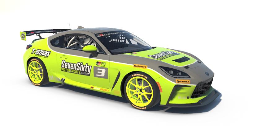 Seven Sixty Motorsports GR86 Neon by Colby Uhl - Trading Paints
