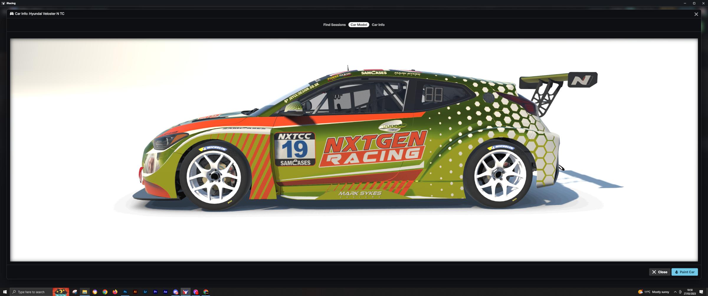 NXTGEN Hyundai Veloster N JAMIE YELLOW by Mark Sykes - Trading Paints