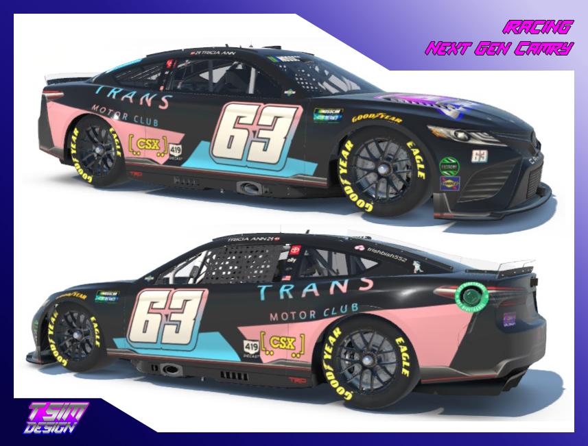 #63 Tricia Ann T Sim Design-Trans Motor Club NOSSCAR Next Gen Camry by ...