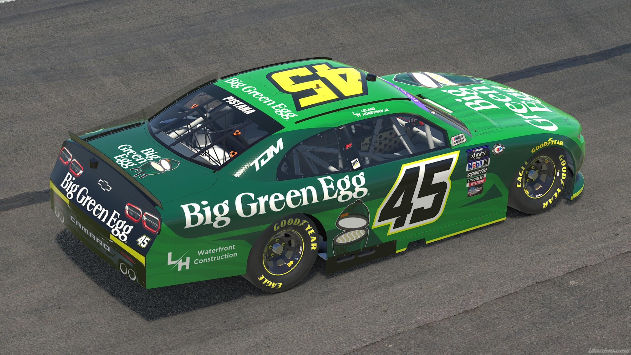2023 Leland Honeyman Jr. #45 Big Green Egg by Ryan Pistana - Trading Paints