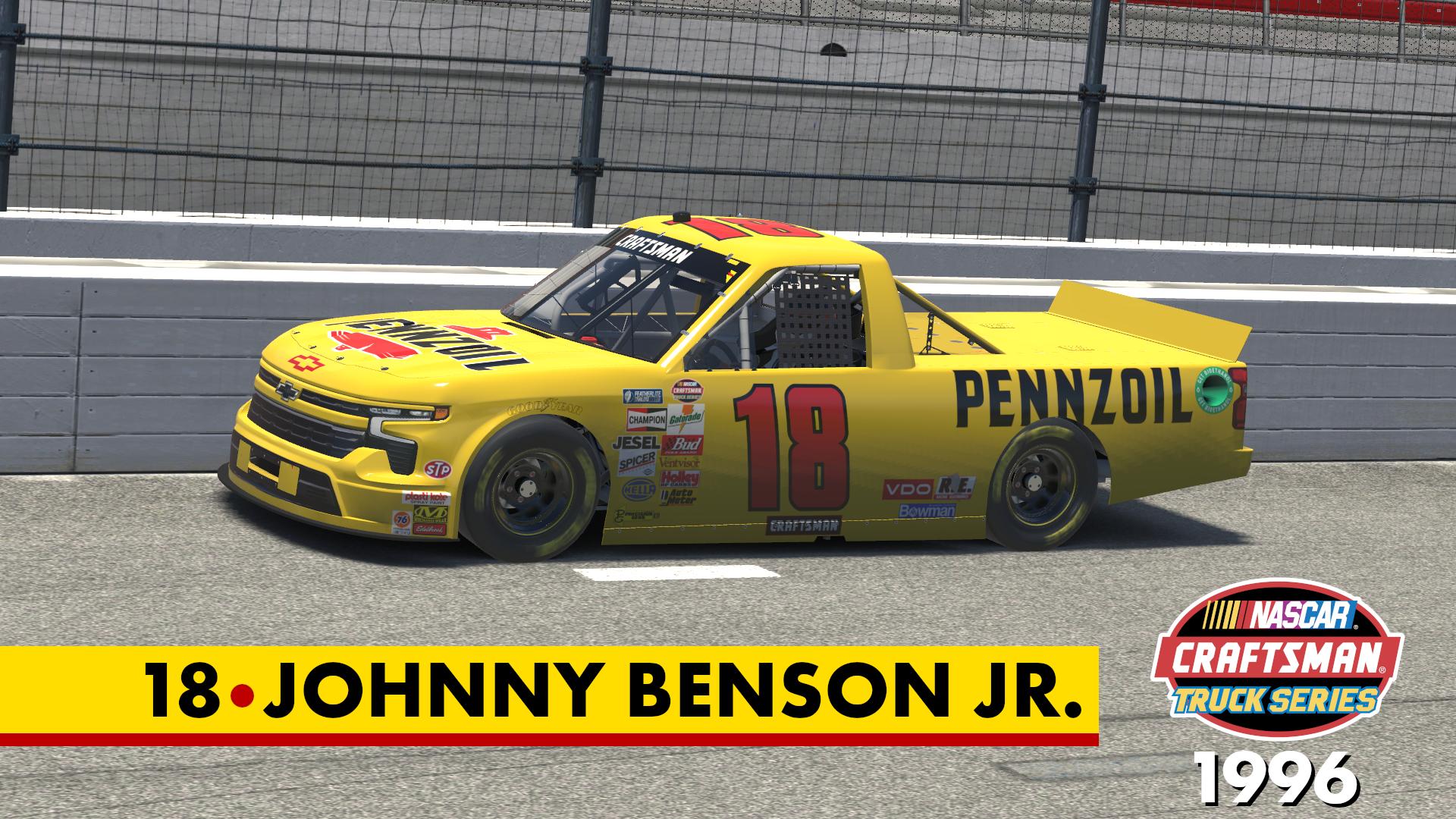 1996 Craftsman Truck Series | Johnny Benson Jr. #18 by Corey Davis ...