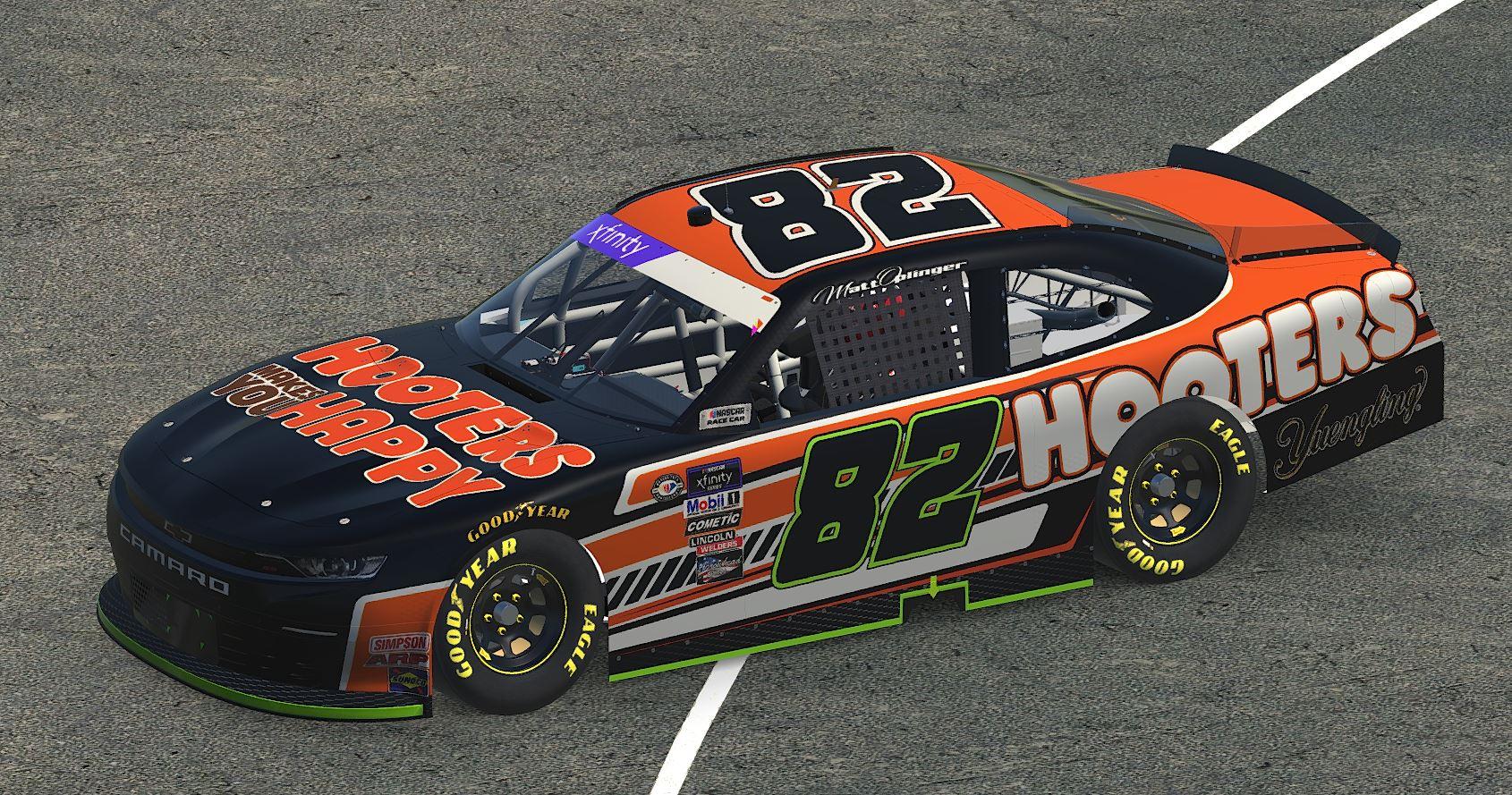 White Hooters Custom #82 by Jordan Barry - Trading Paints