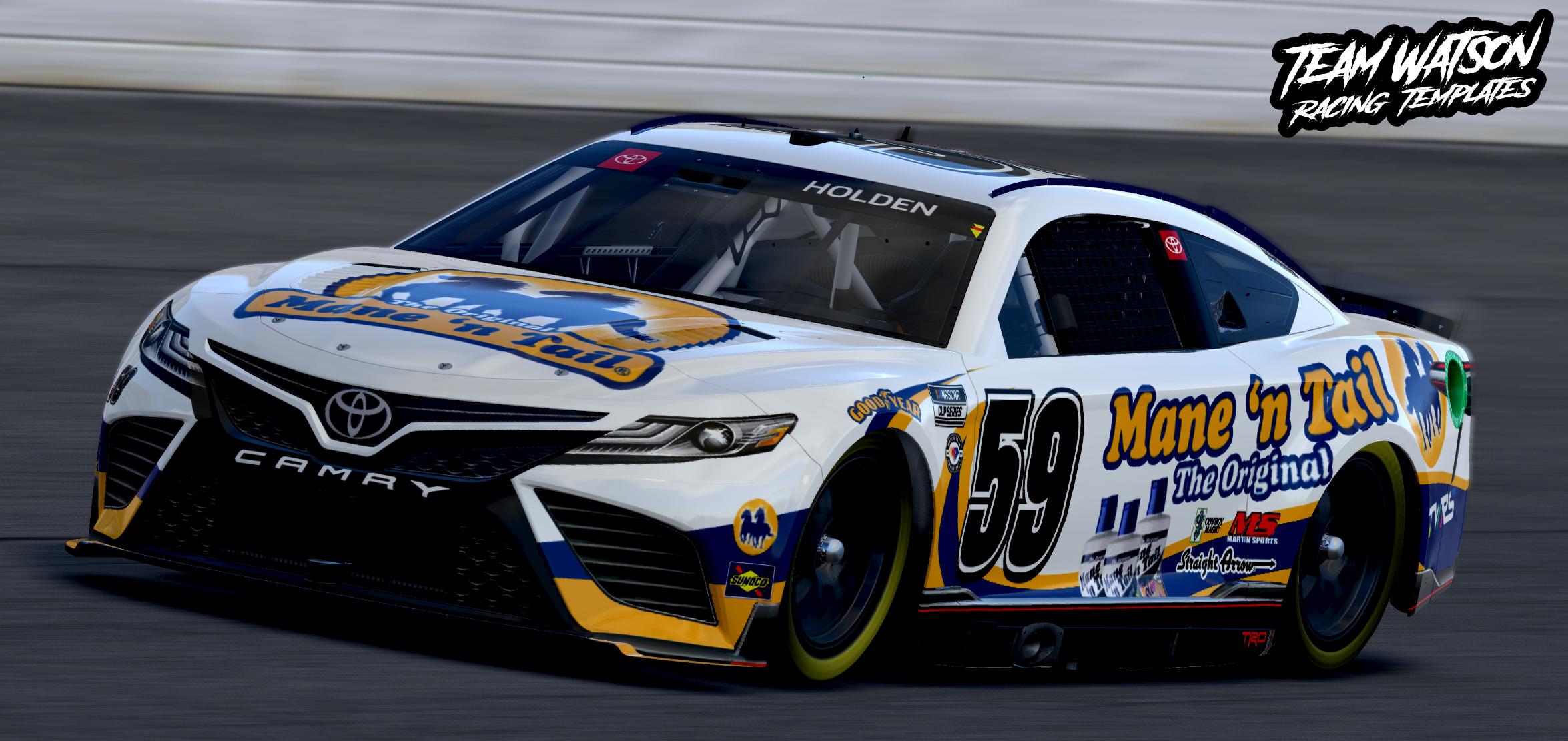 Mane n Tail - No Number - Team Watson Racing Templates by Kyle Holden2 ...