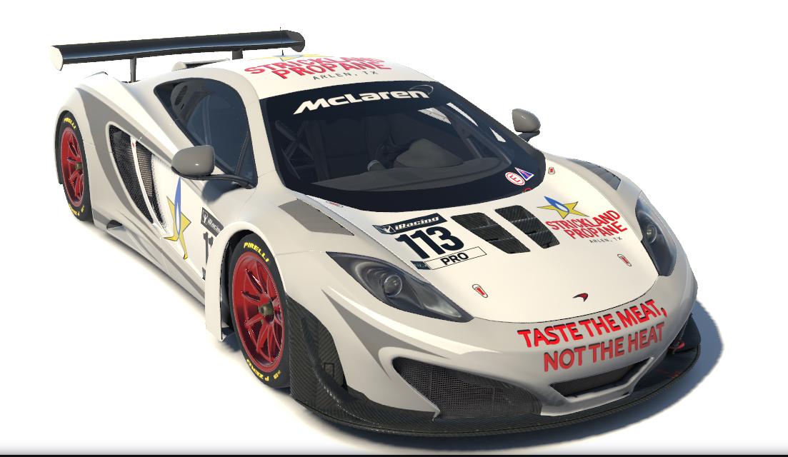 McLaren MP4-12C GT3 Strickland Propane by Vinny Edwards - Trading Paints