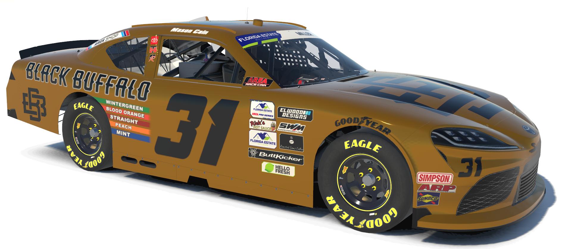 Mason Cain #31 Black Buffalo AREA by Dawson Miller2 - Trading Paints