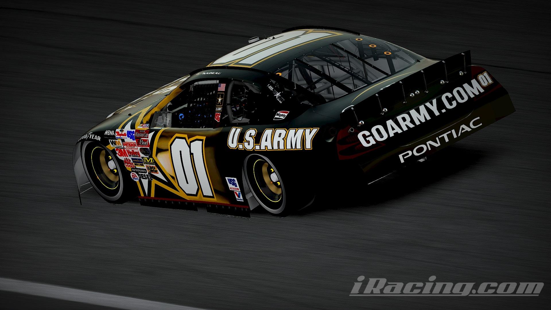 #01 Jerry Nadeau 2003 USArmy Pontiac Grand Prix v2 Sim Stamped Number ...