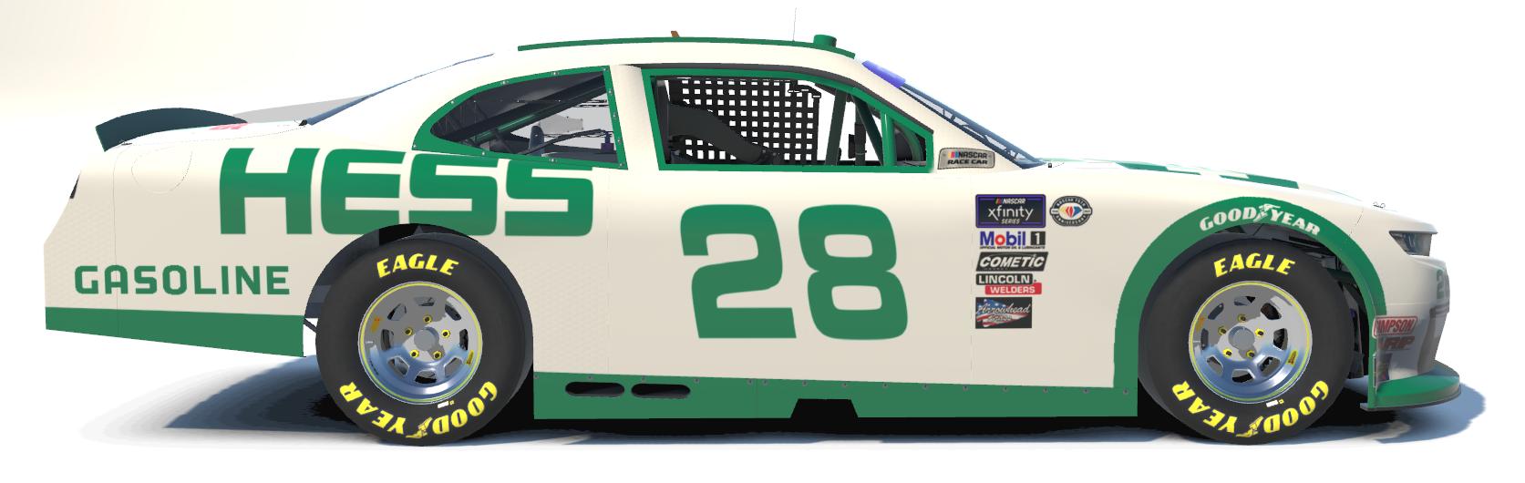 2023 Hess NASCAR Xfinity Camaro - White by Greg C Rogers - Trading Paints