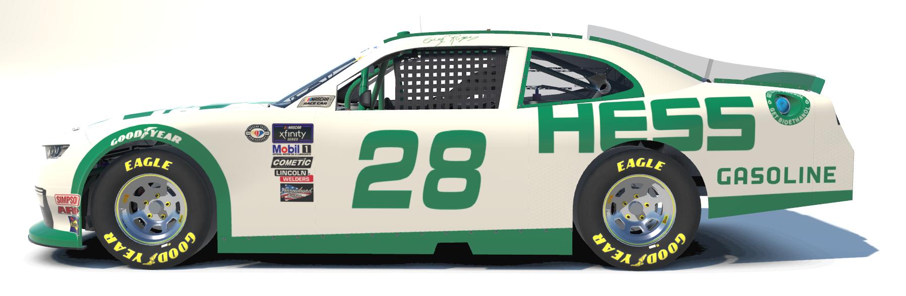 2023 Hess NASCAR Xfinity Camaro - White by Greg C Rogers - Trading Paints
