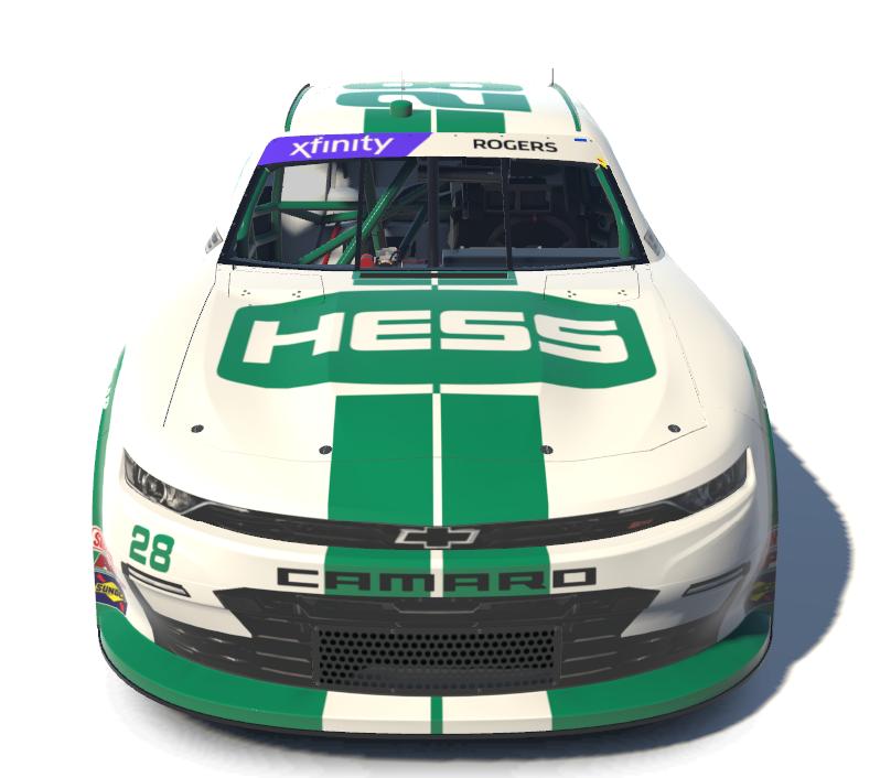 2023 Hess NASCAR Xfinity Camaro - White by Greg C Rogers - Trading Paints