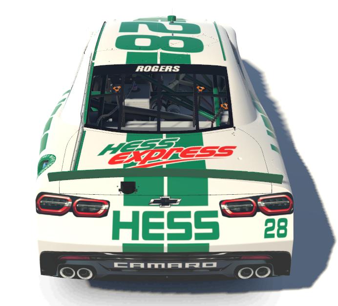 2023 Hess NASCAR Xfinity Camaro - White by Greg C Rogers - Trading Paints