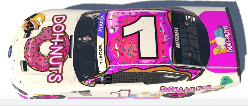 Homer Simpsons Doh-Nuts Xfinity Mustang by Michael M. - Trading Paints