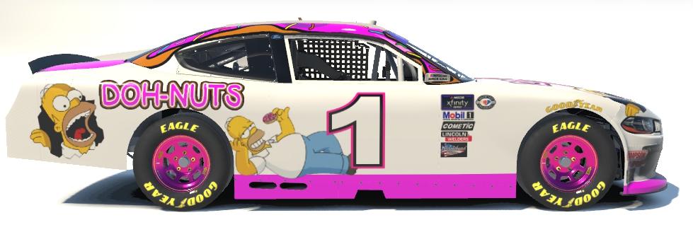 Homer Simpsons Doh-Nuts Xfinity Mustang by Michael M. - Trading Paints
