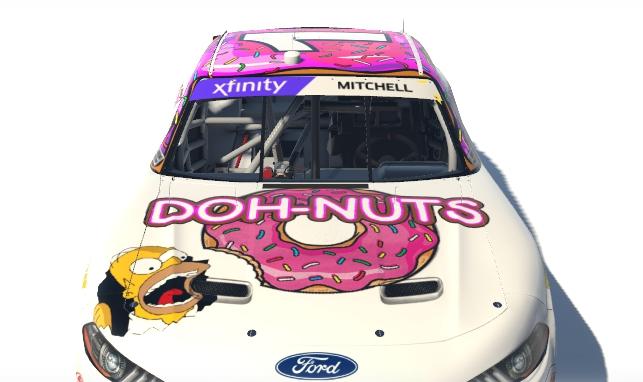 Homer Simpsons Doh-Nuts Xfinity Mustang by Michael M. - Trading Paints