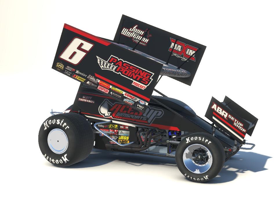 Scott Thomason CARBON FIBER Sprint Car #6 by Josh Whiteman - Trading Paints