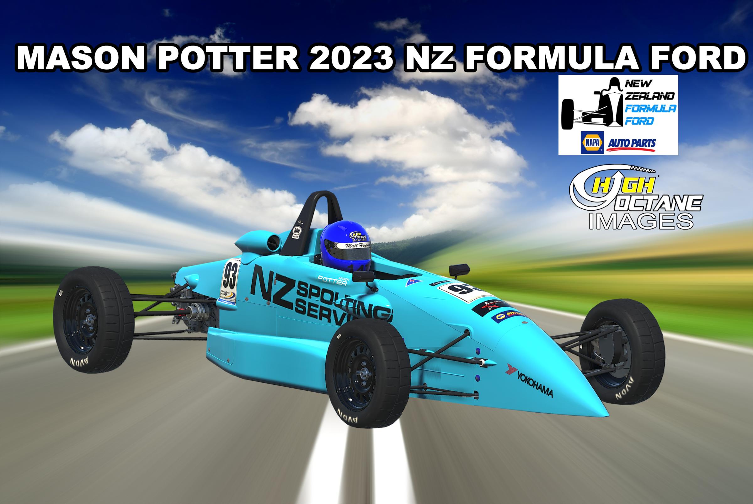 Mason Potter 2023 NZ Formula Ford by Matt Heywood - Trading Paints
