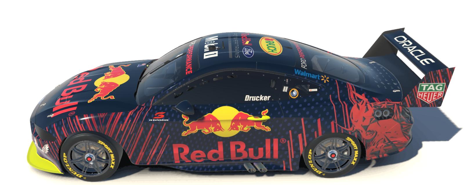 Supercars Ford Mustang GT Red Bull (Sim Stamped) by Jack Drucker ...