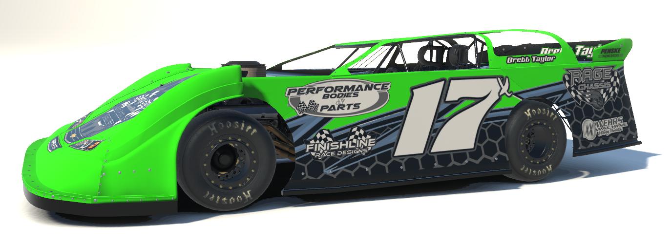 Brett Taylor Dirt Late Model #17x by Josh Whiteman - Trading Paints