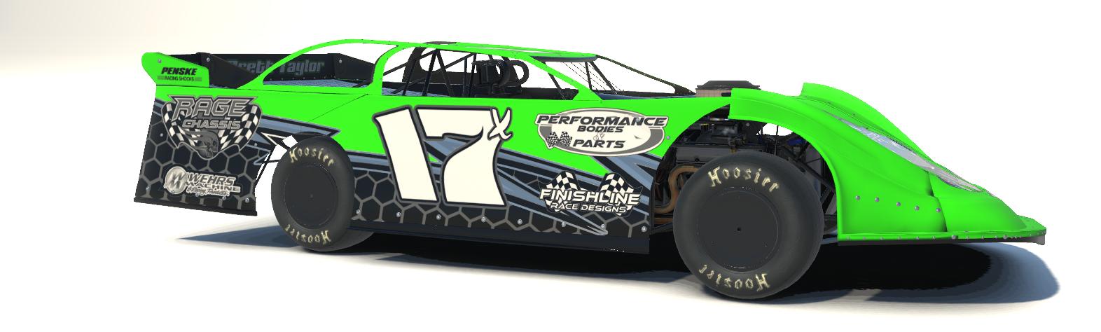 Brett Taylor Dirt Late Model #17x by Josh Whiteman - Trading Paints