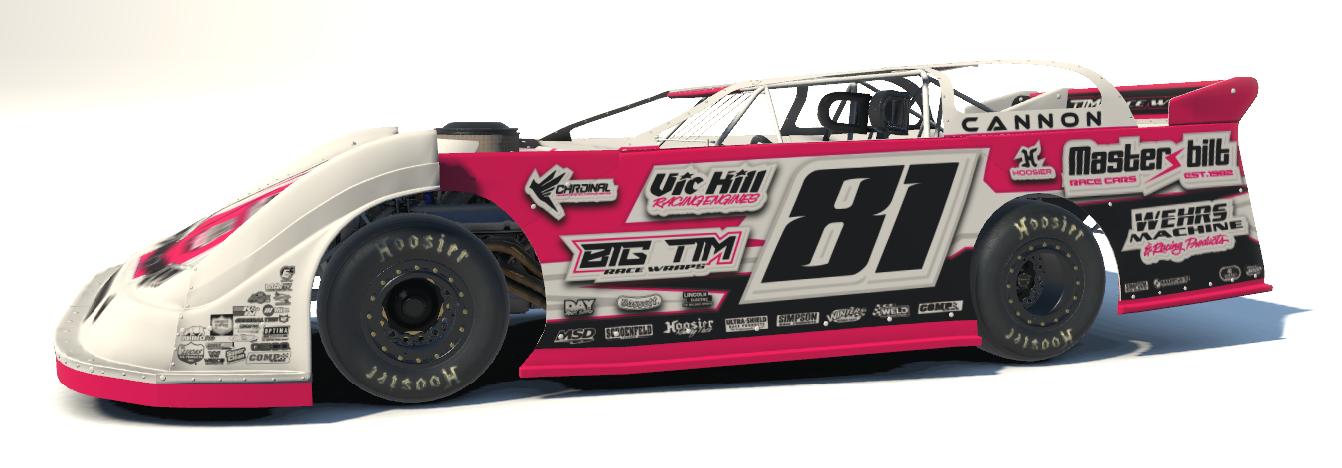 late model David Cannon 81 pink by Jaxson Reitzler - Trading Paints